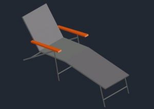 Pool Chair DWG Block for AutoCAD • Designs CAD