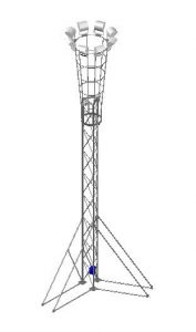 Portable Lighting Tower 3D DWG Model for AutoCAD • Designs CAD