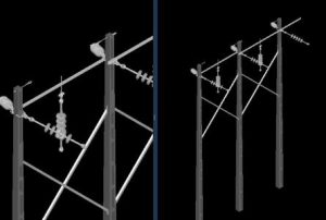 Power Lines For Electric Transmission 3D DWG Model for AutoCAD ...