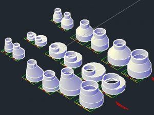 Pvc Pipe Reducing Socket Couplings 3D DWG Model for AutoCAD • Designs CAD