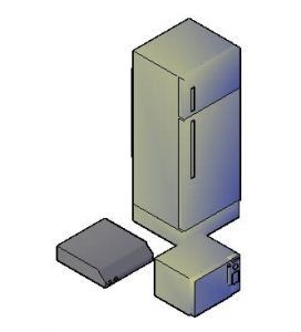 Refrigerator / Kitchen DWG Block for AutoCAD • Designs CAD