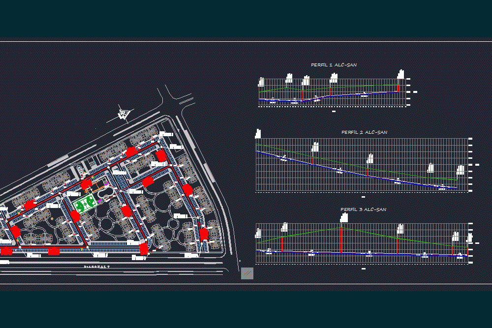 Sanitary Sewer And Storm The Decision DWG Section for AutoCAD • Designs CAD