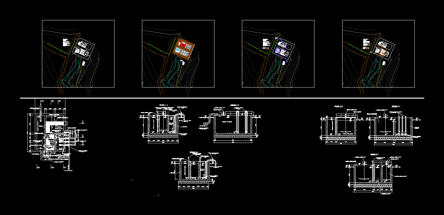 Sanitation Project Water - Peru DWG Full Project for AutoCAD • Designs CAD