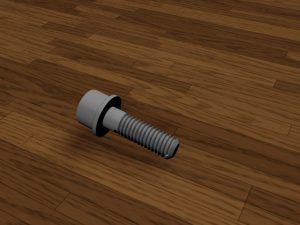 Screw M6 3D BMP Model Graphics • Designs CAD