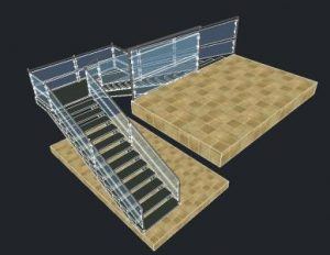 Stairway 3D SKP Detail for SketchUp • Designs CAD