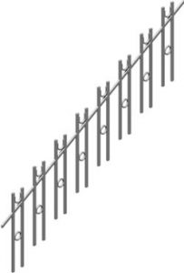 Stairway Handrail 3D DWG Model for AutoCAD • Designs CAD