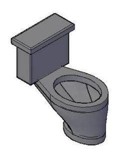Toilet 3D DWG Model for AutoCAD • Designs CAD