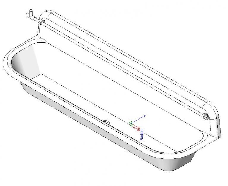 Urinal 3D DWG Model for AutoCAD • Designs CAD
