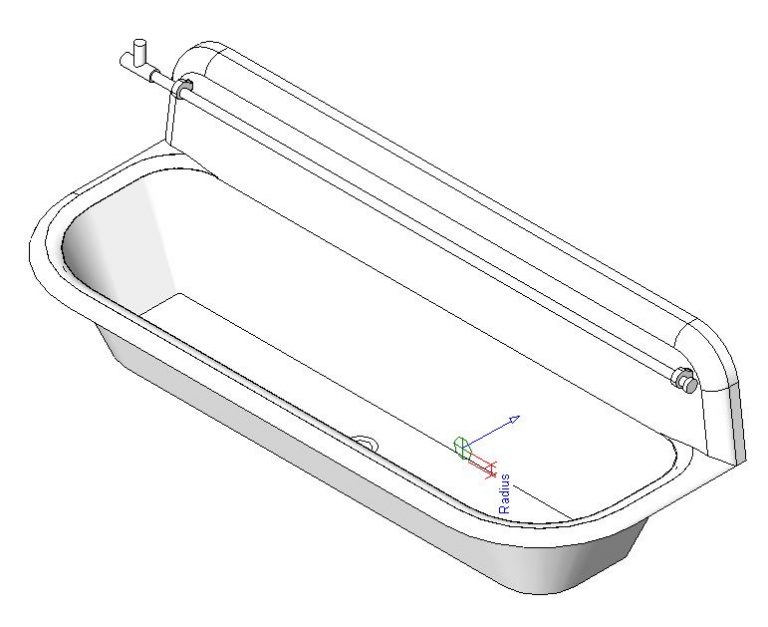 Urinal 3D DWG Model for AutoCAD • Designs CAD