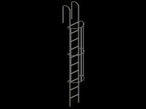 Vertical Ladder 3D DWG Full Project for AutoCAD • Designs CAD