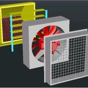 Wall Mounted Centrifugal Fan DWG Block for AutoCAD | Designs CAD
