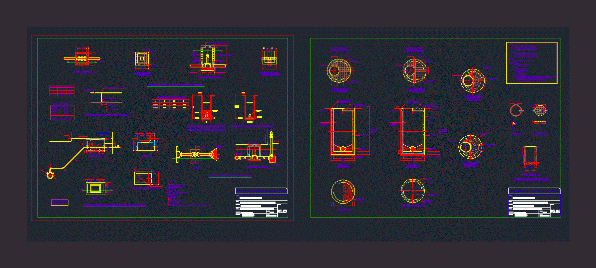 Water Connections Profiles And Mailboxes DWG Detail for AutoCAD ...