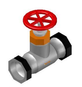 Wheel Valve 3D DWG Model for AutoCAD • Designs CAD