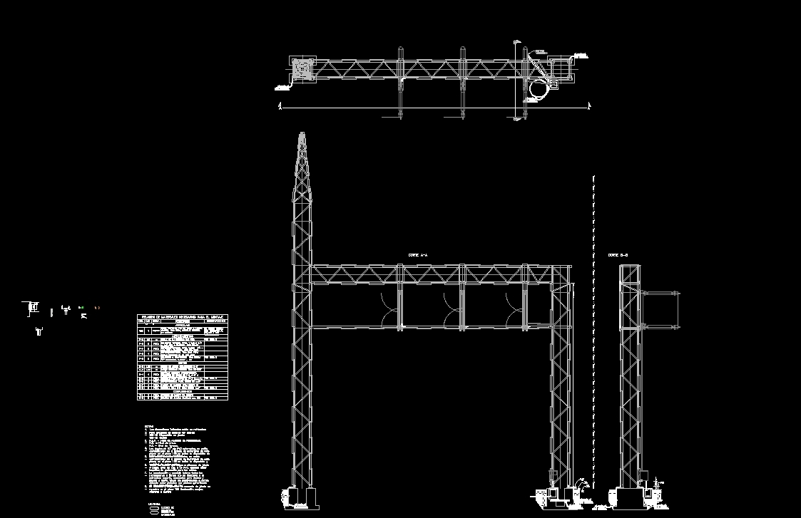 115 Kv Disconnecting Portico DWG Detail for AutoCAD • Designs CAD