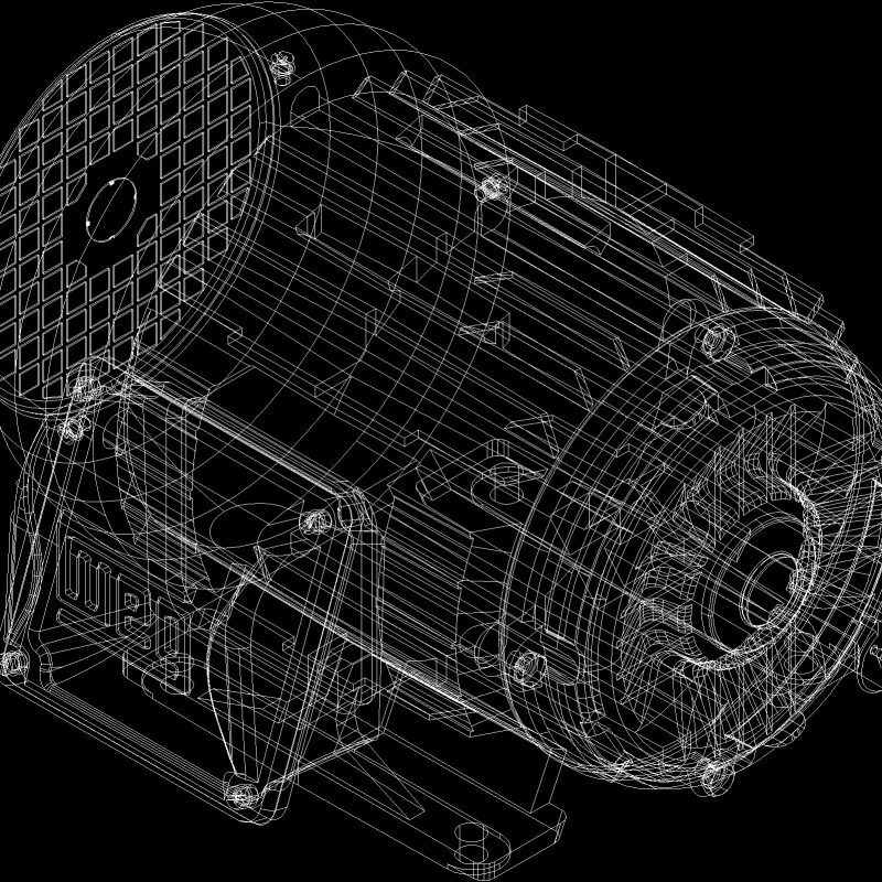 2 Hp Engine – 3D DWG Model for AutoCAD • Designs CAD