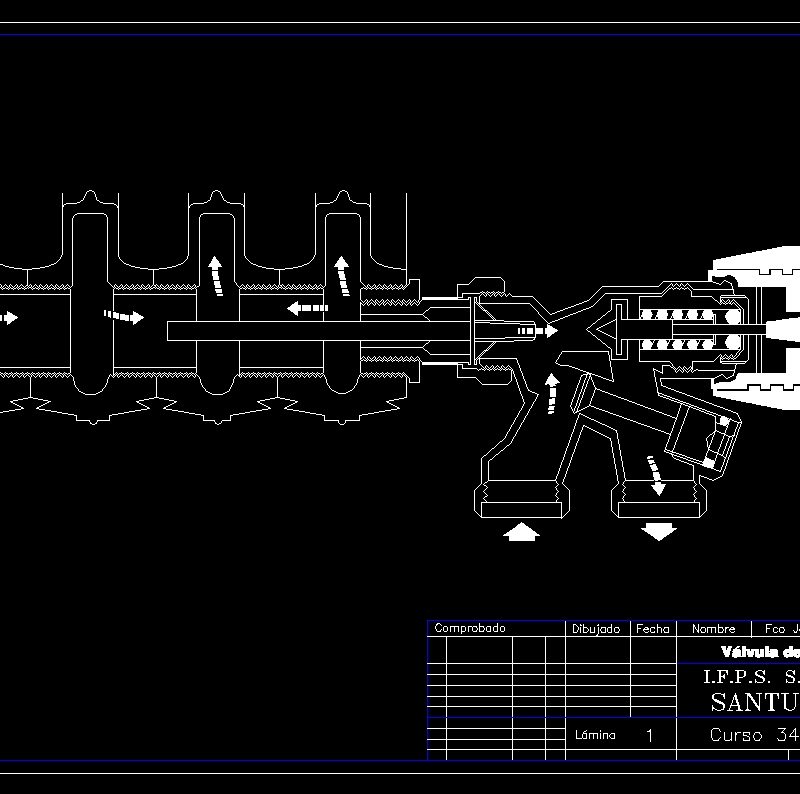 4 - Way Valve DWG Block for AutoCAD | DesignsCAD
