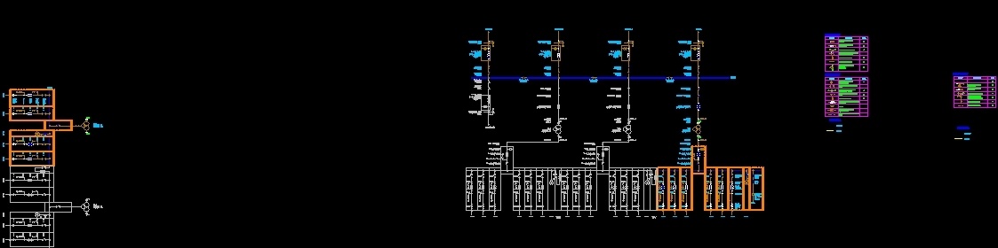 60kv Substation Single Line 2D DWG Elevation for AutoCAD • Designs CAD