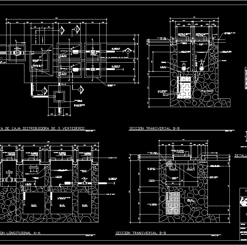 Concrete Distribution Box 3 Valves DWG Block for AutoCAD • Designs CAD