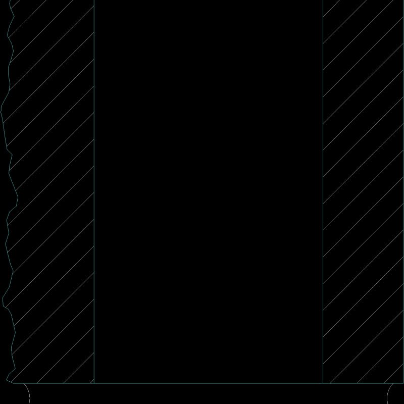 Block 8- Stone Face DWG Section for AutoCAD | DesignsCAD