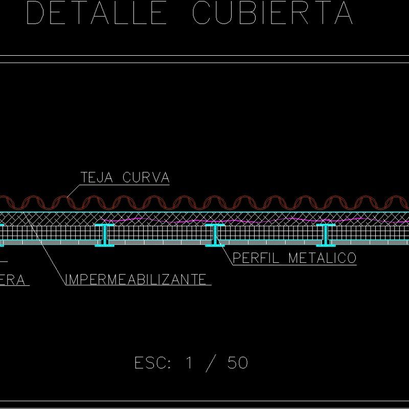 Detail Tile Roof DWG Detail for AutoCAD • Designs CAD Detail Tile Roof DWG Detail for AutoCAD • Designs CAD