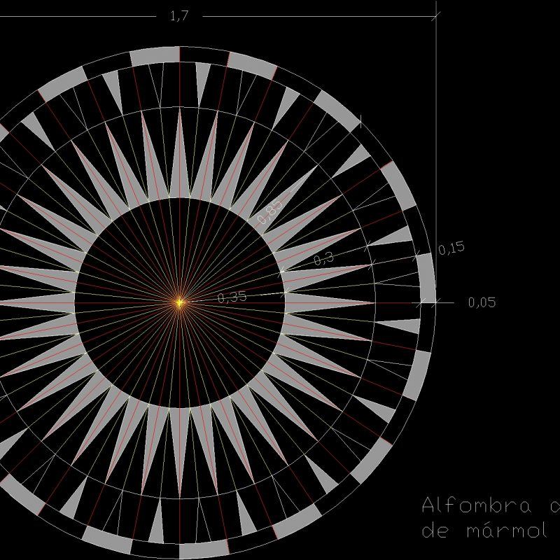 Marble Carpet - Rossette DWG Block for AutoCAD • Designs CAD