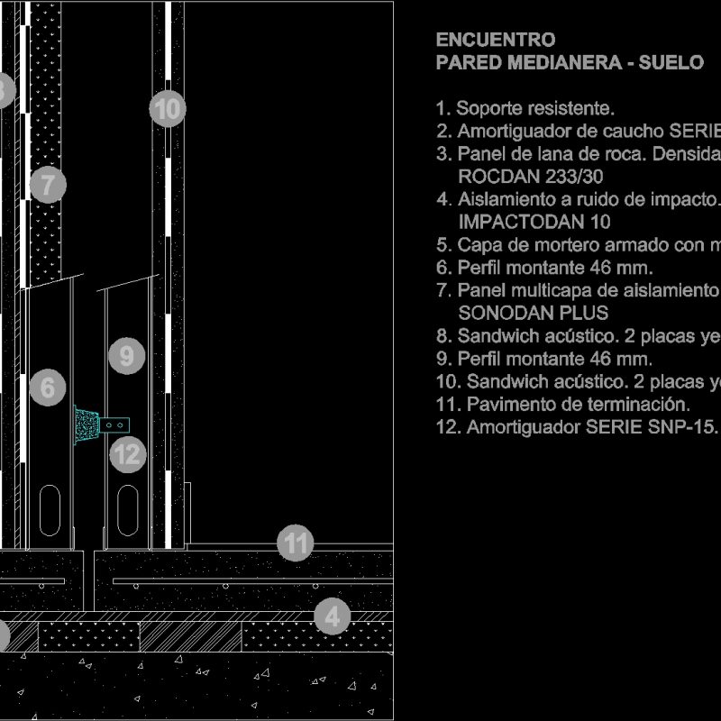 Acoustic Insulation Details DWG Detail for AutoCAD • Designs CAD