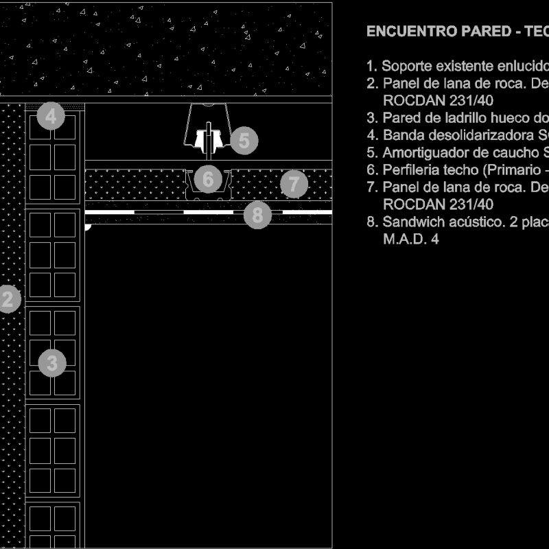 Acoustic Insulation Details DWG Detail for AutoCAD • Designs CAD