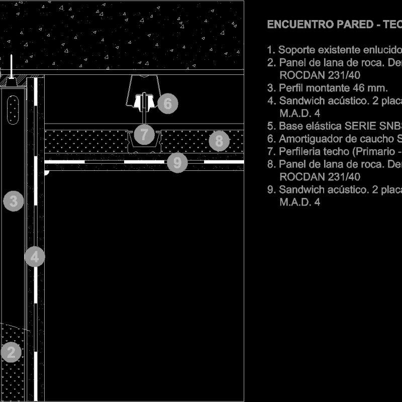 Acoustic Insulation Details DWG Detail for AutoCAD • Designs CAD