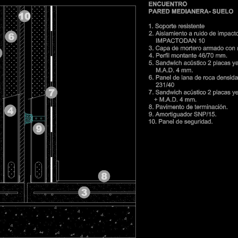Acoustic Insulation Details DWG Detail for AutoCAD • Designs CAD