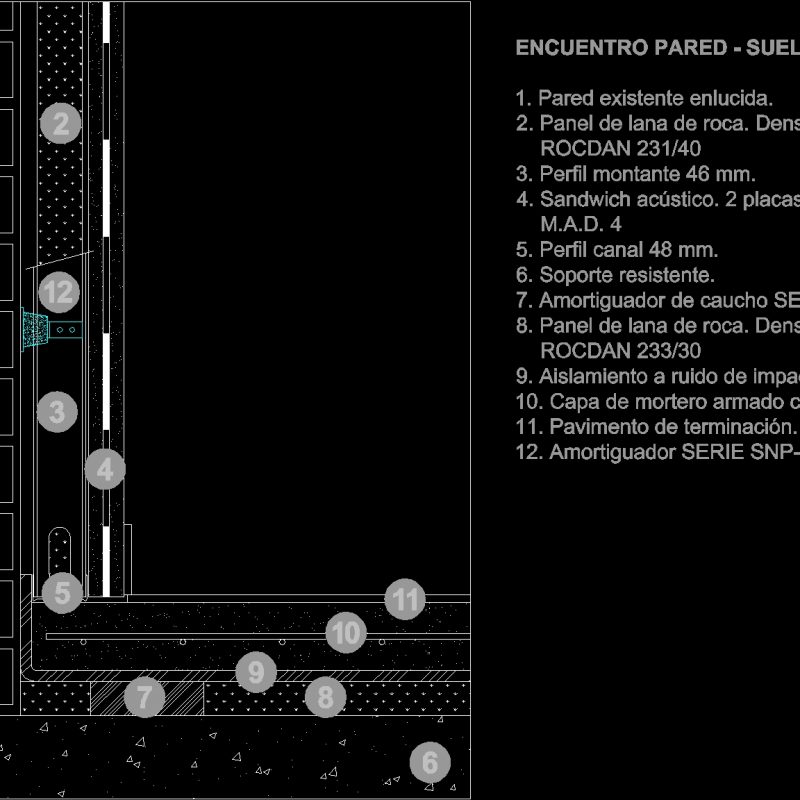 Acoustic Insulation Details DWG Detail for AutoCAD • Designs CAD