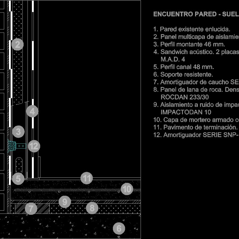 Acoustic Insulation Details DWG Detail for AutoCAD • Designs CAD