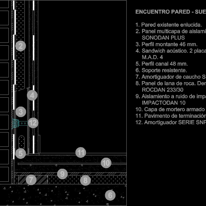 Acoustic Insulation Details DWG Detail for AutoCAD • Designs CAD