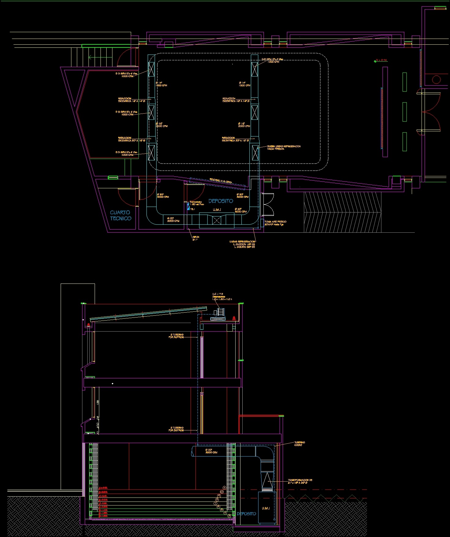 Air Conditioning Installation DWG Detail for AutoCAD • Designs CAD