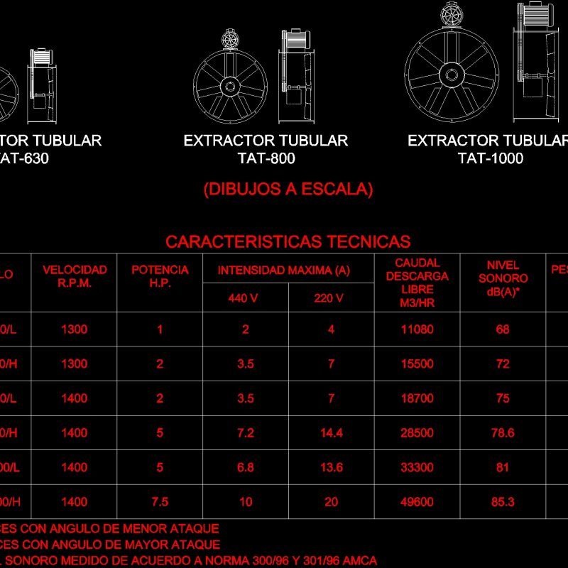 Air Extractor Type Tubular DWG Block for AutoCAD • Designs CAD