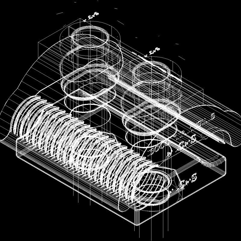 Alcu Two-Way Connector - 3D DWG Model for AutoCAD • Designs CAD