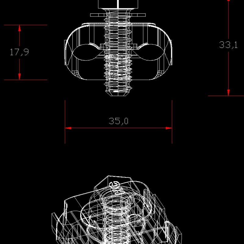Aluminumcopper Connector 3D DWG Model for AutoCAD • Designs CAD