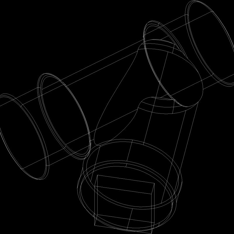 Angle Check Valve 3D DWG Model for AutoCAD • Designs CAD
