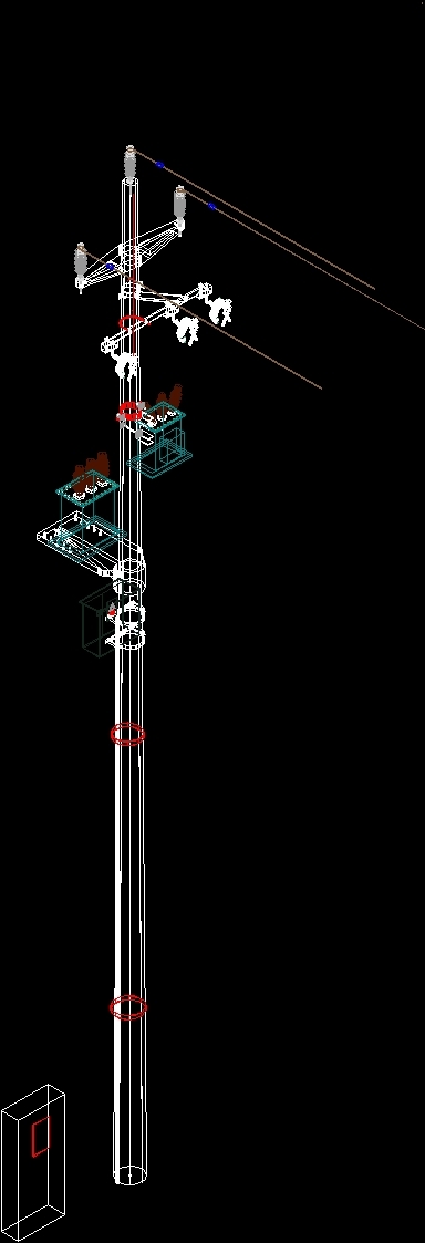 Armed Measurement And Medium Voltage Substation 3D DWG Model for ...