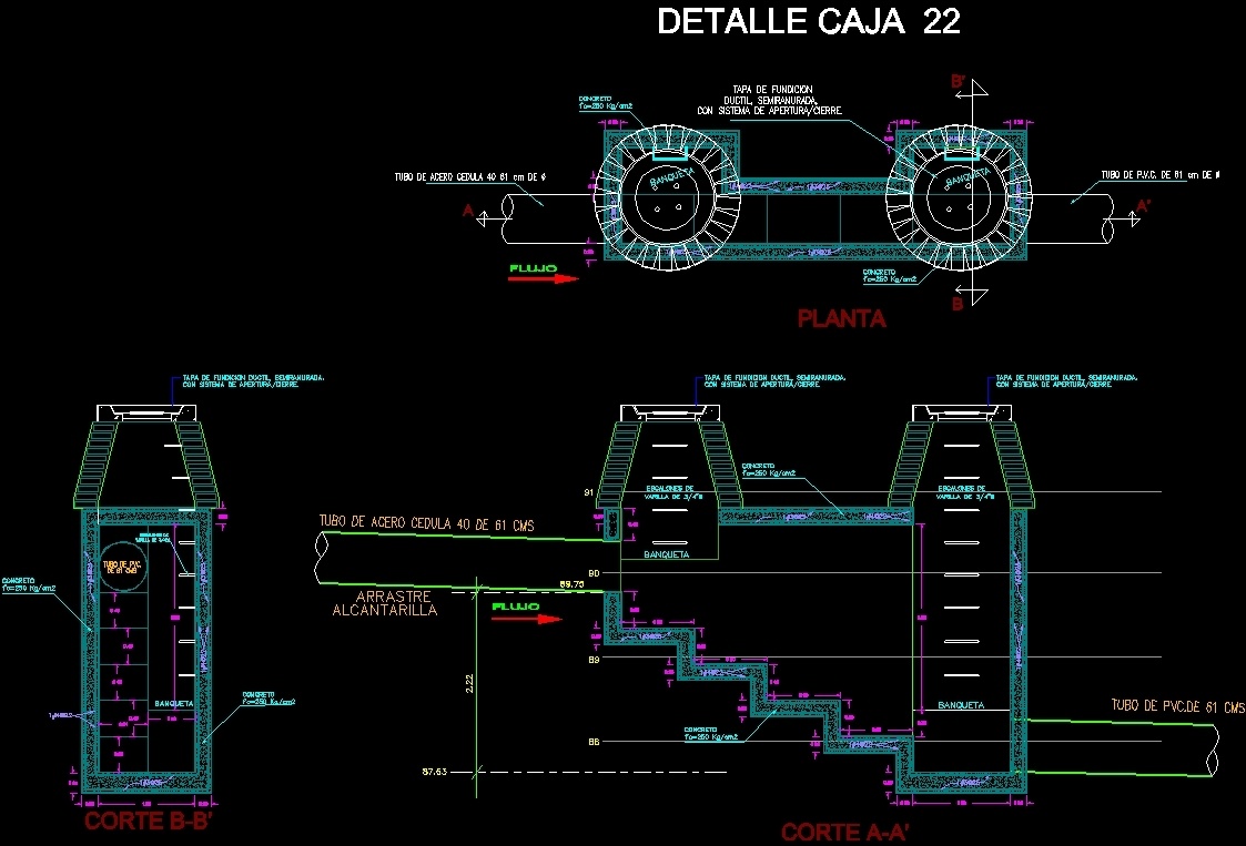 Box Well Staged DWG Block for AutoCAD • Designs CAD