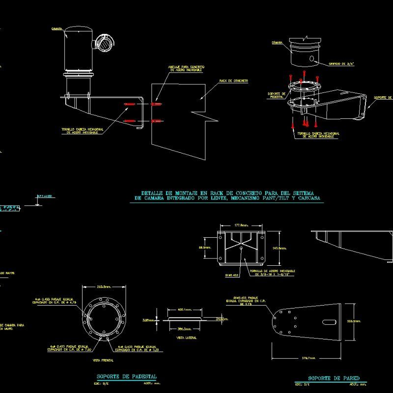 Cctv Installation Details DWG Detail for AutoCAD • Designs CAD