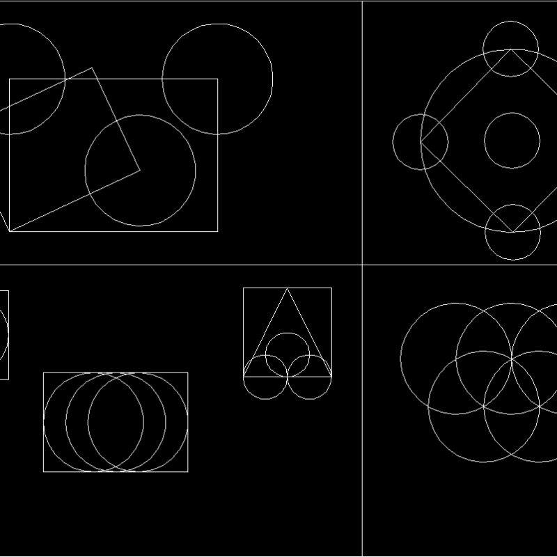 Circles And Other Figures DWG Block for AutoCAD • Designs CAD