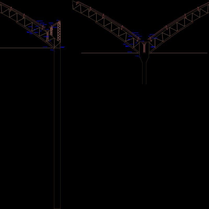 Connect Steel Roof -Drain Gutter DWG Block for AutoCAD • Designs CAD