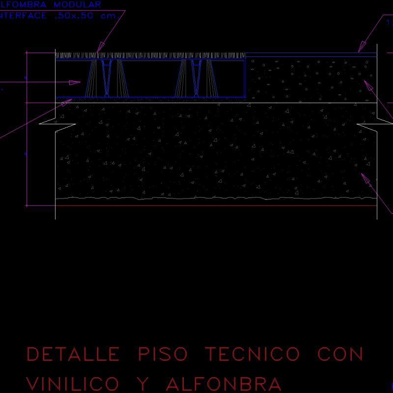 Connection Technical Vinyl Floor - Carpet DWG Block for AutoCAD ...