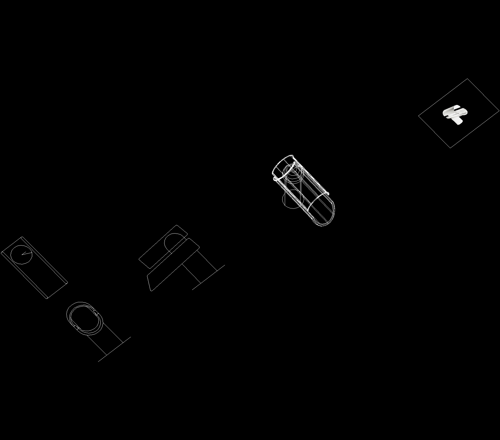 Contemporary Pilar Faucet Tap DWG Block for AutoCAD • Designs CAD