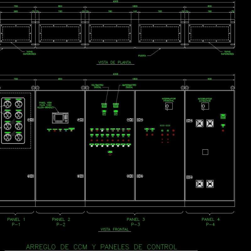 Control Panels DWG Plan for AutoCAD • Designs CAD