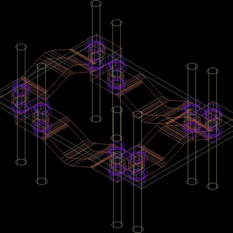 Crossover Plate Kit For 2 3D DWG Model for AutoCAD • Designs CAD