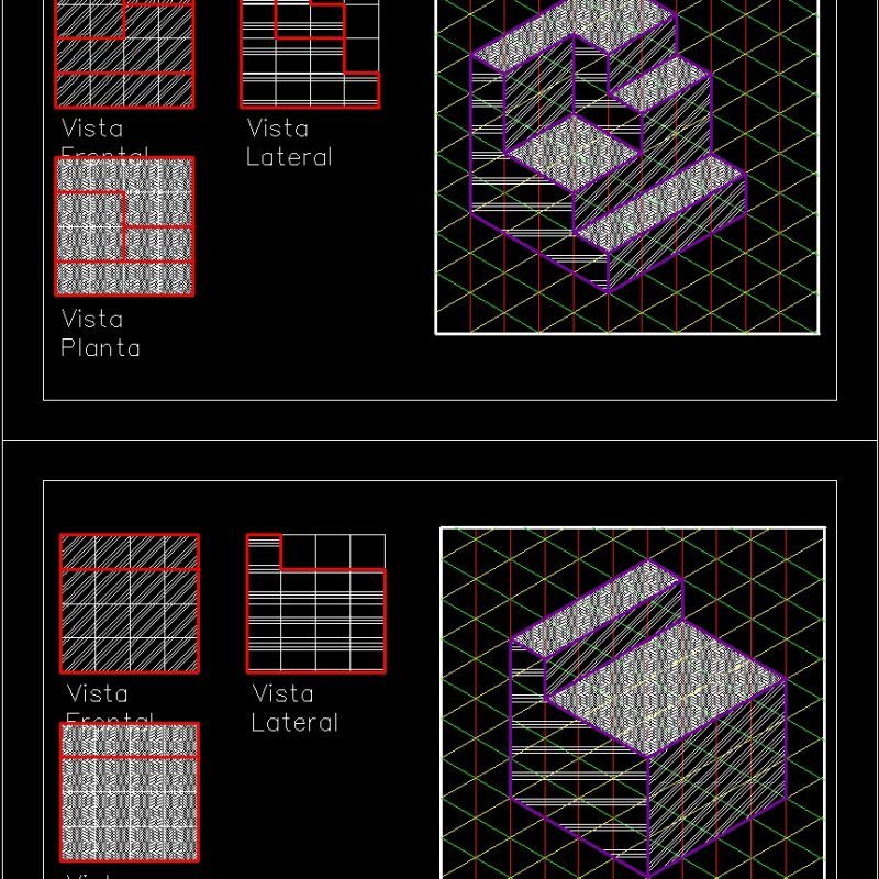 Descriptive Geometry 4 DWG Block for AutoCAD • Designs CAD