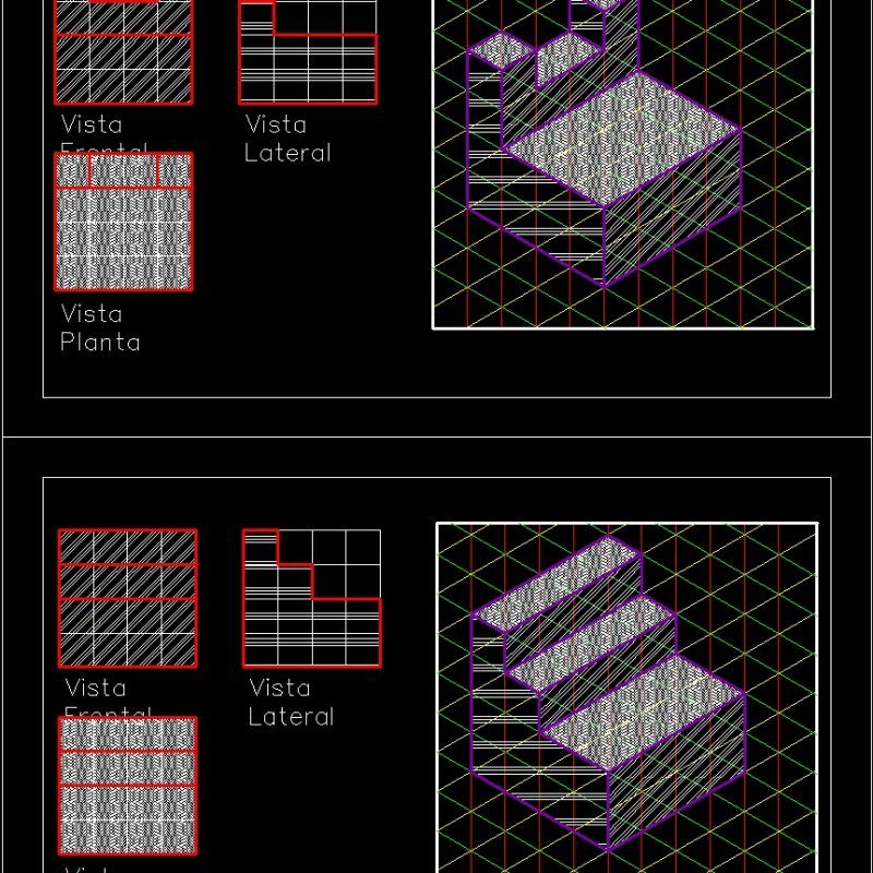 Descriptive Geometry DWG Plan for AutoCAD • Designs CAD