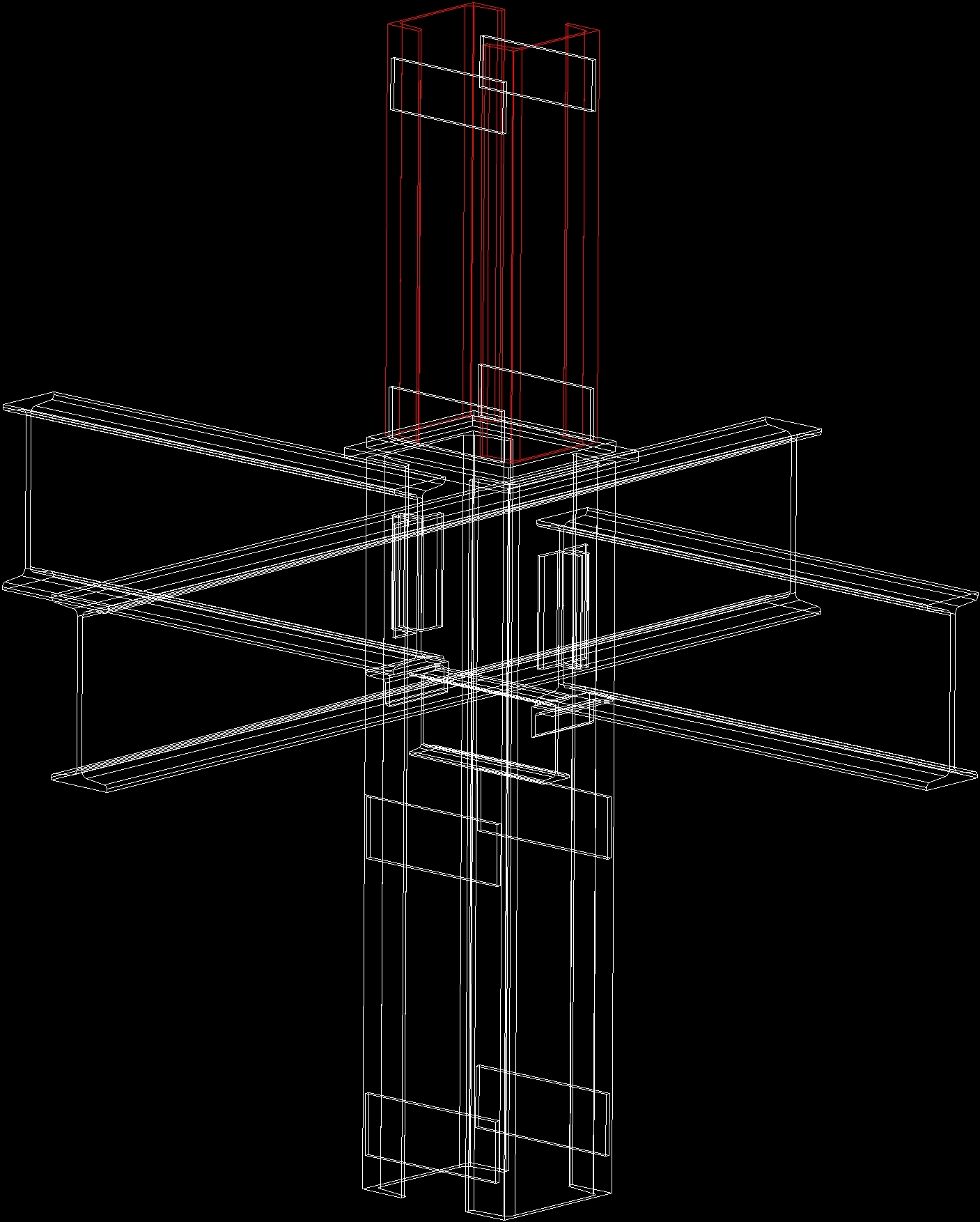 Detail Connection Metallic Structure 3d Dwg Detail For Autocad • Designs Cad