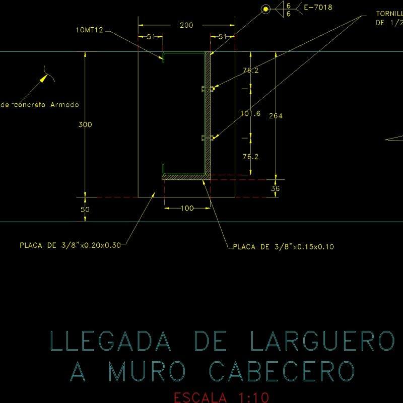 Detail Embed Steel Joggle Joint In Wall DWG Detail for AutoCAD ...